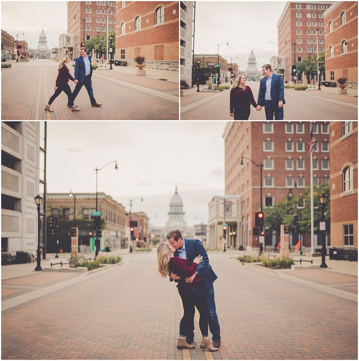 Downtown Springfield Engagement Session in Springfield, Illinois | Erin ...