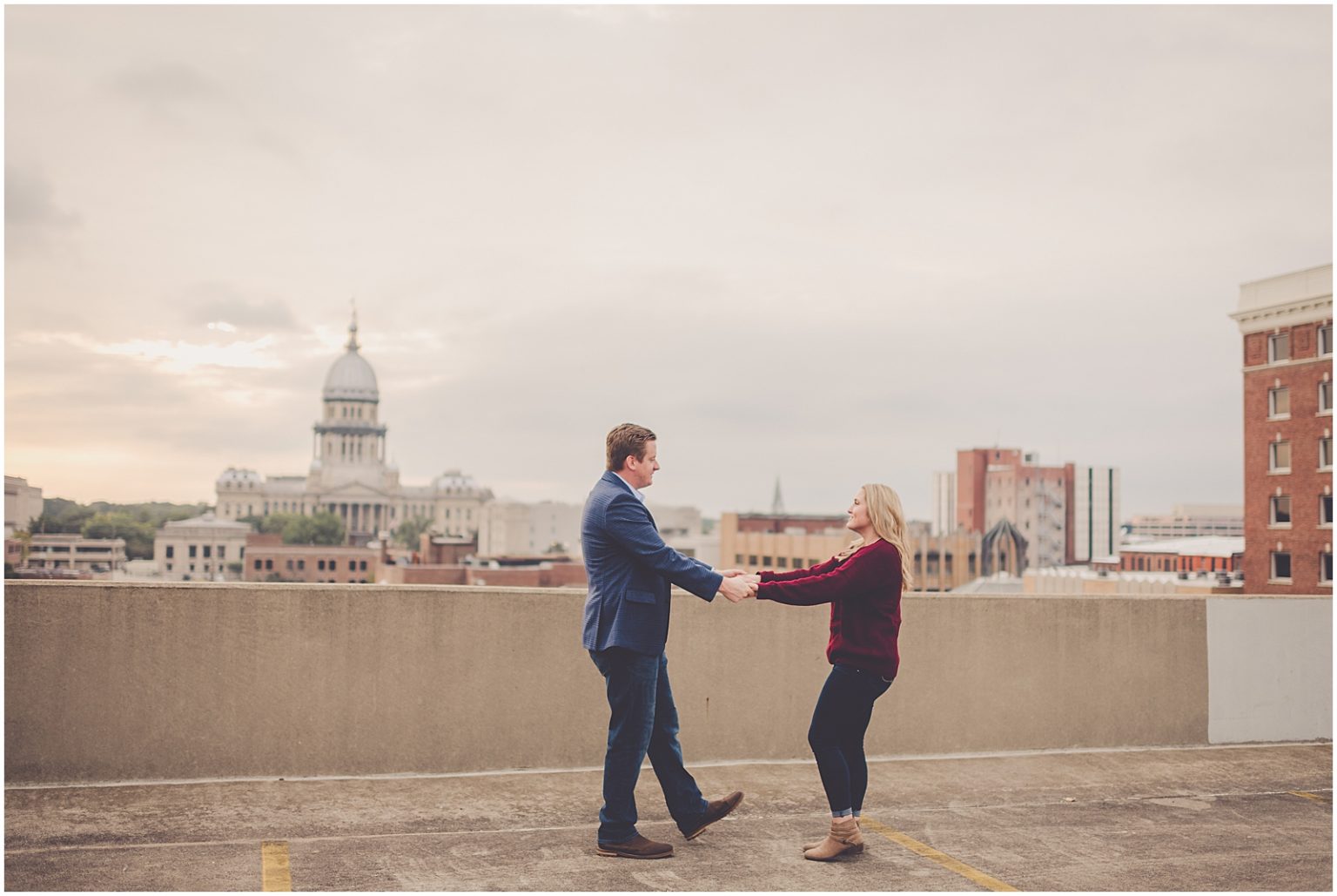 Downtown Springfield Engagement Session in Springfield, Illinois | Erin ...