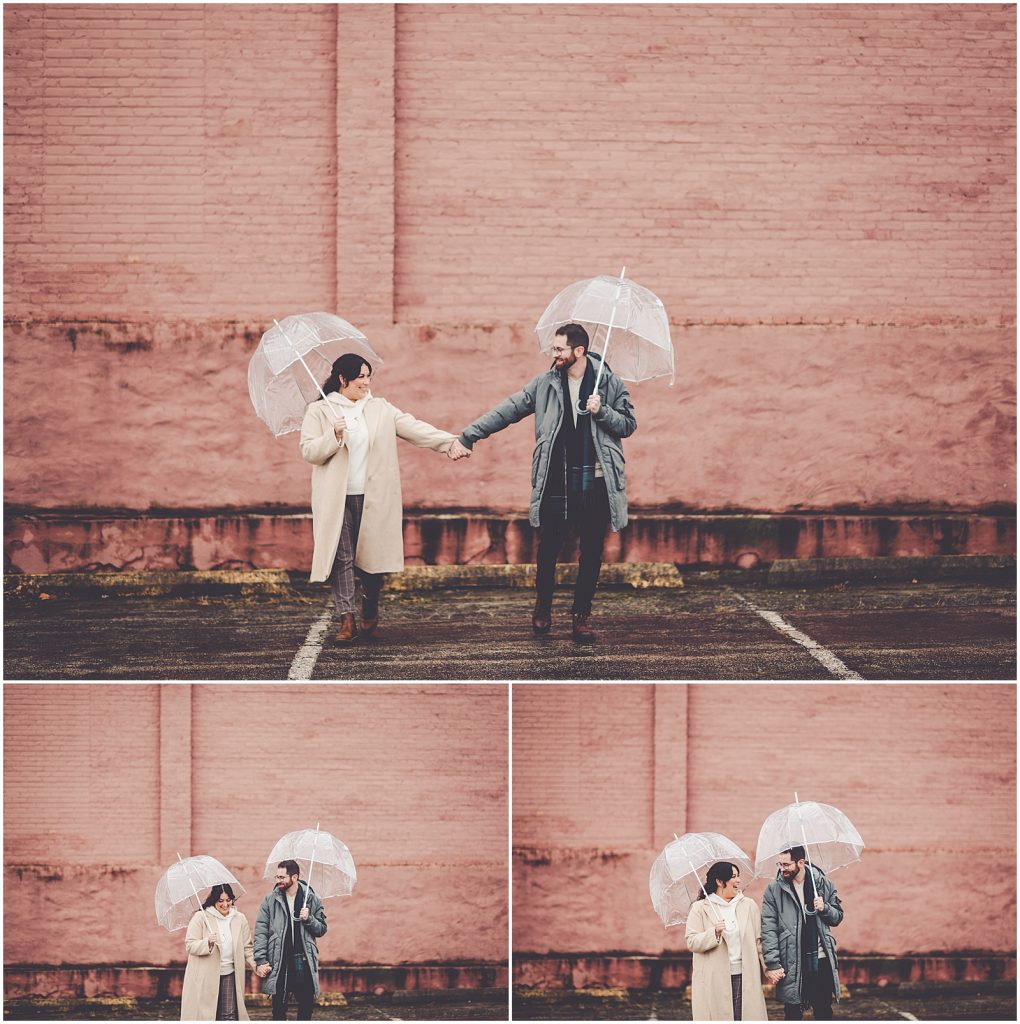 Rainy Downtown Kankakee Anniversary Session in Kankakee, Illinois | Ari ...