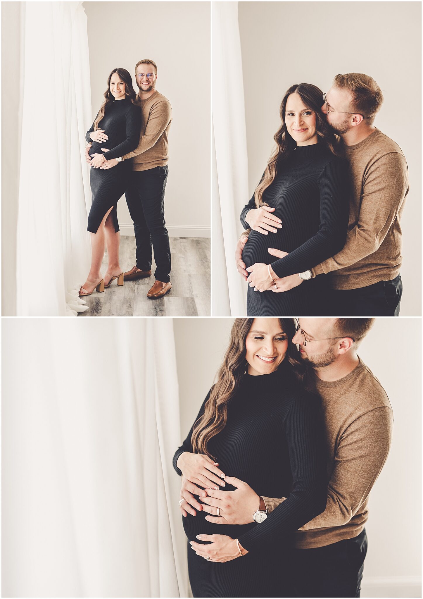 Natural Light Studio Maternity Session | The Polczynski Family - Kara ...