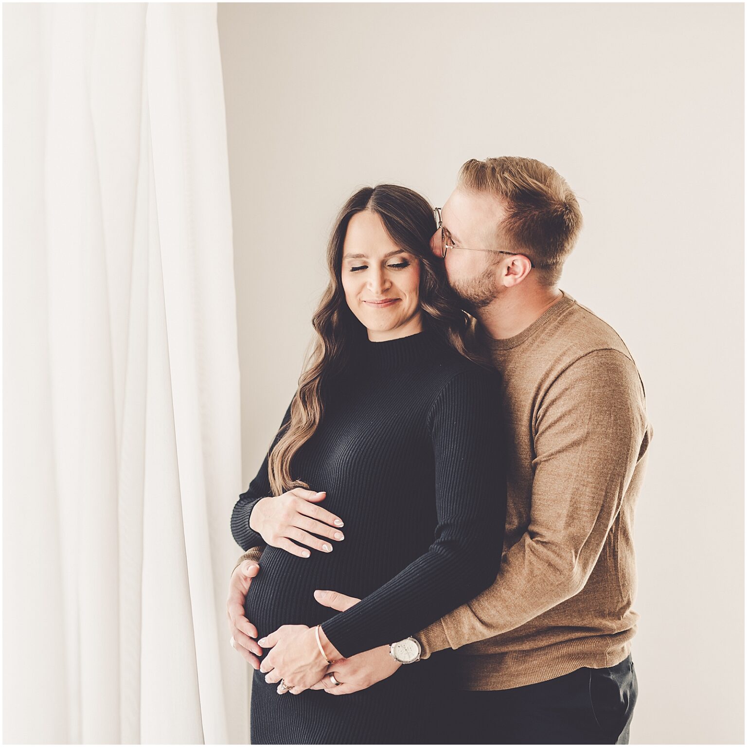 Natural Light Studio Maternity Session | The Polczynski Family - Kara ...