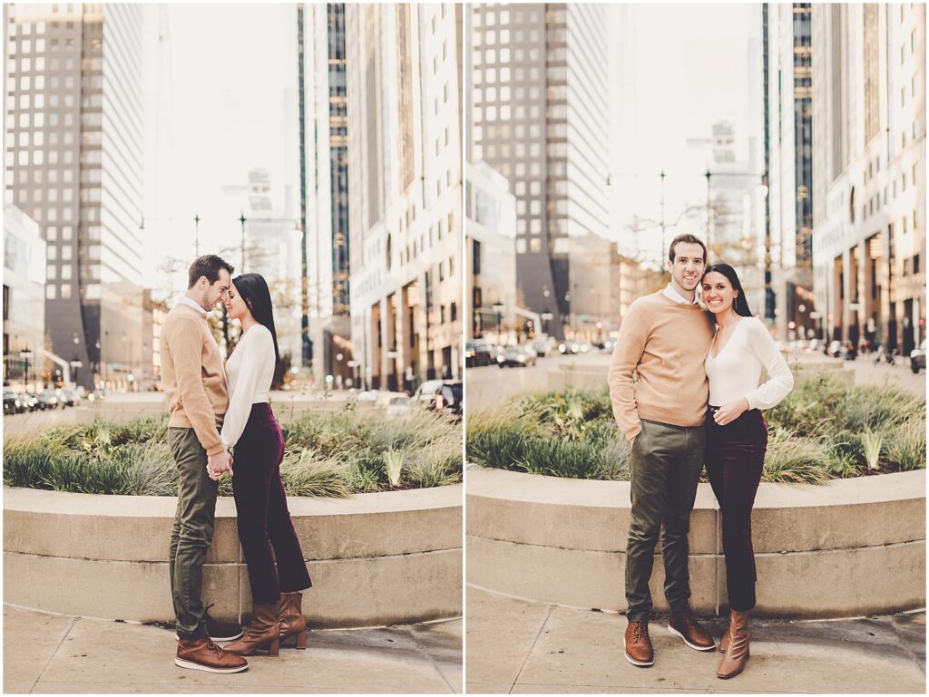Lyric Opera Engagement Session in Chicago, Illinois | Delaney & Corey - Kara Evans Photographer